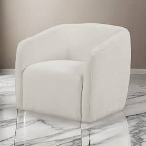 Benjara Beige and Brown with Manchette Armrest Fabric Upholstered ...