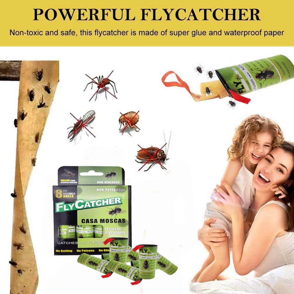 Yellow Sticky Insects, Flies, Gnats Strips Catcher Trap (32-Pieces ...