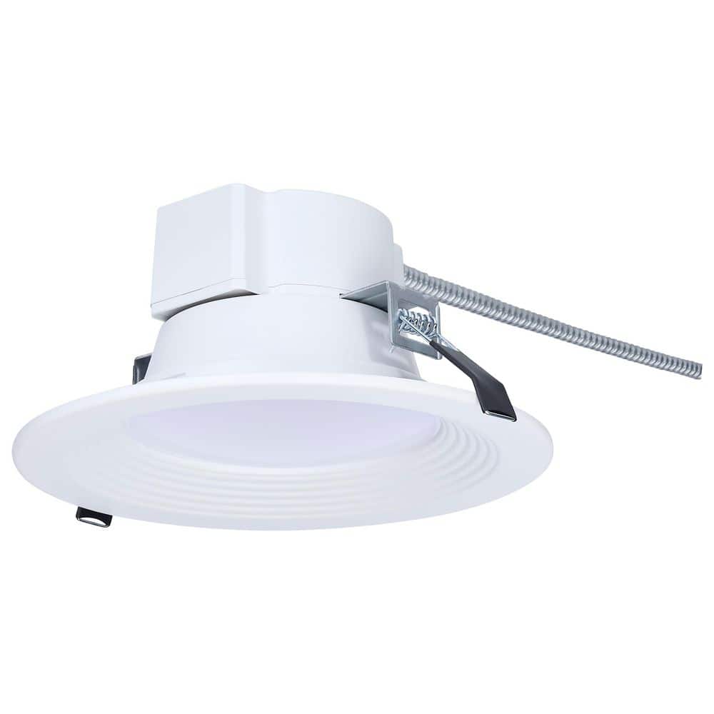 SATCO 6 in. 18. 5W CCT Selectable Round LED Commercial Downlight Dual ...