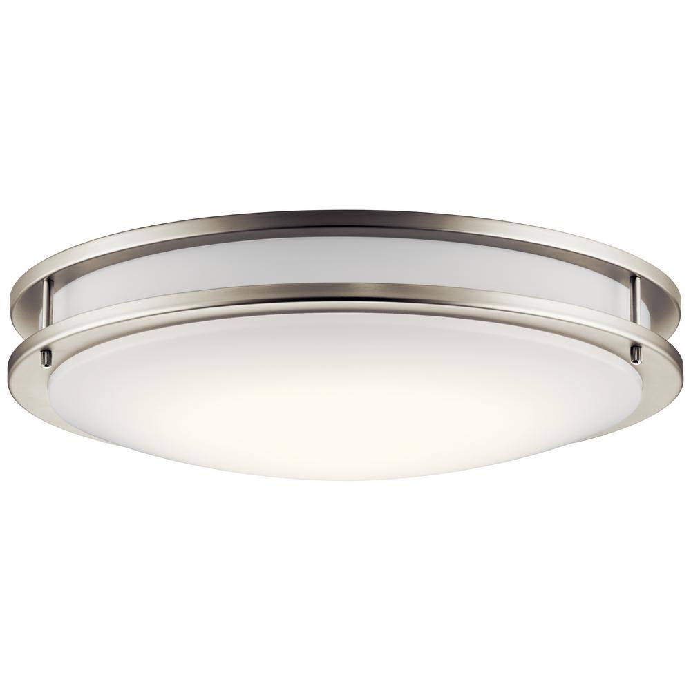 KICHLER Independence 17.75 in. 1-Light Brushed Nickel Integrated LED ...