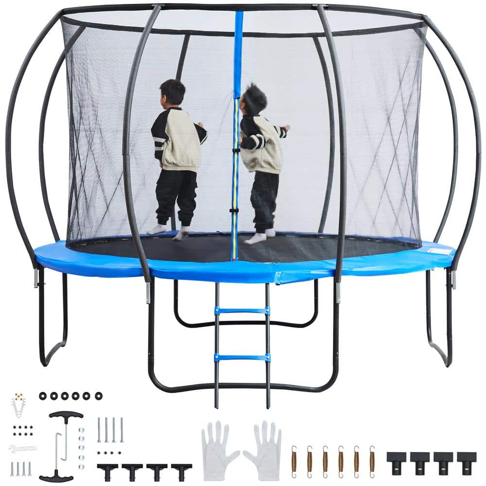 VEVOR 10 ft. Trampoline 330 lbs. Trampoline Heavy-Duty Trampoline ...