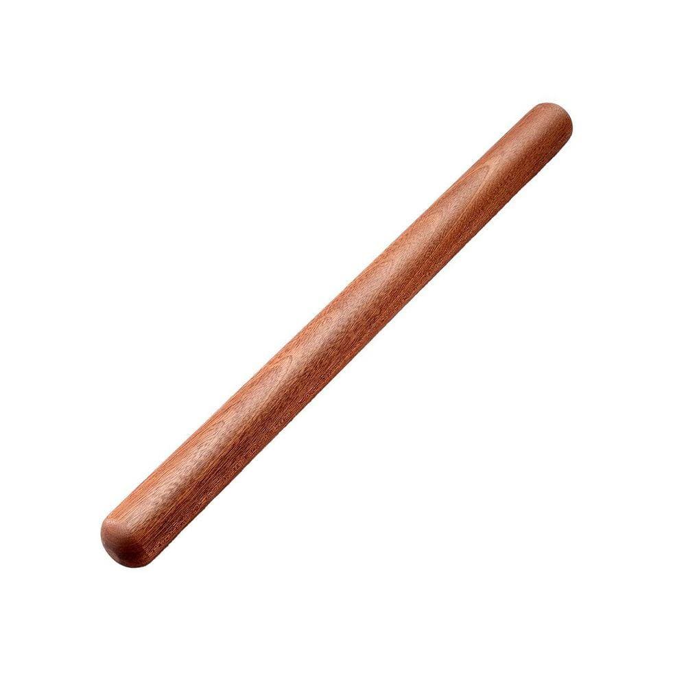 Lynzavix 17.7 Inch Solid Wood Brown Rolling Pin Classic Dough Roller ...