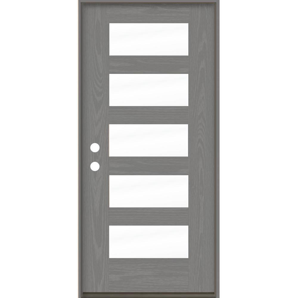 Krosswood Doors ASCEND Modern 36 in. x 79 in. 5-Lite Right-Hand/Inswing ...