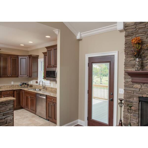 FINISHED ELEGANCE 100 11/16 in. x 11/16 in. Finished MDF Cove Moulding ...