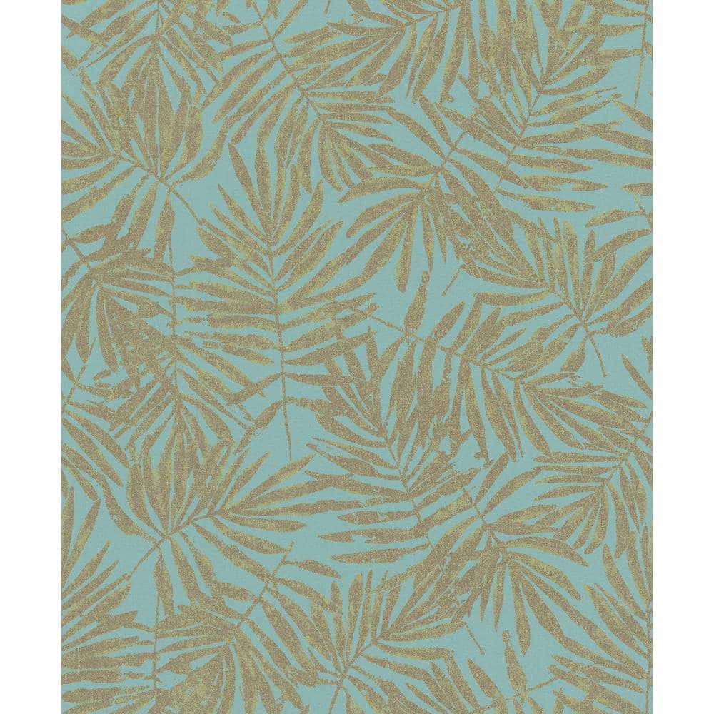 Marburg La Veneziana Green Leaf Paper Strippable Wallpaper (Covers 56.4 ...