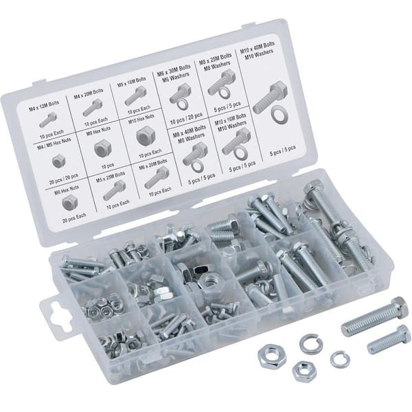 Durston Nut and bolt assortment TIT45334 - The Home Depot