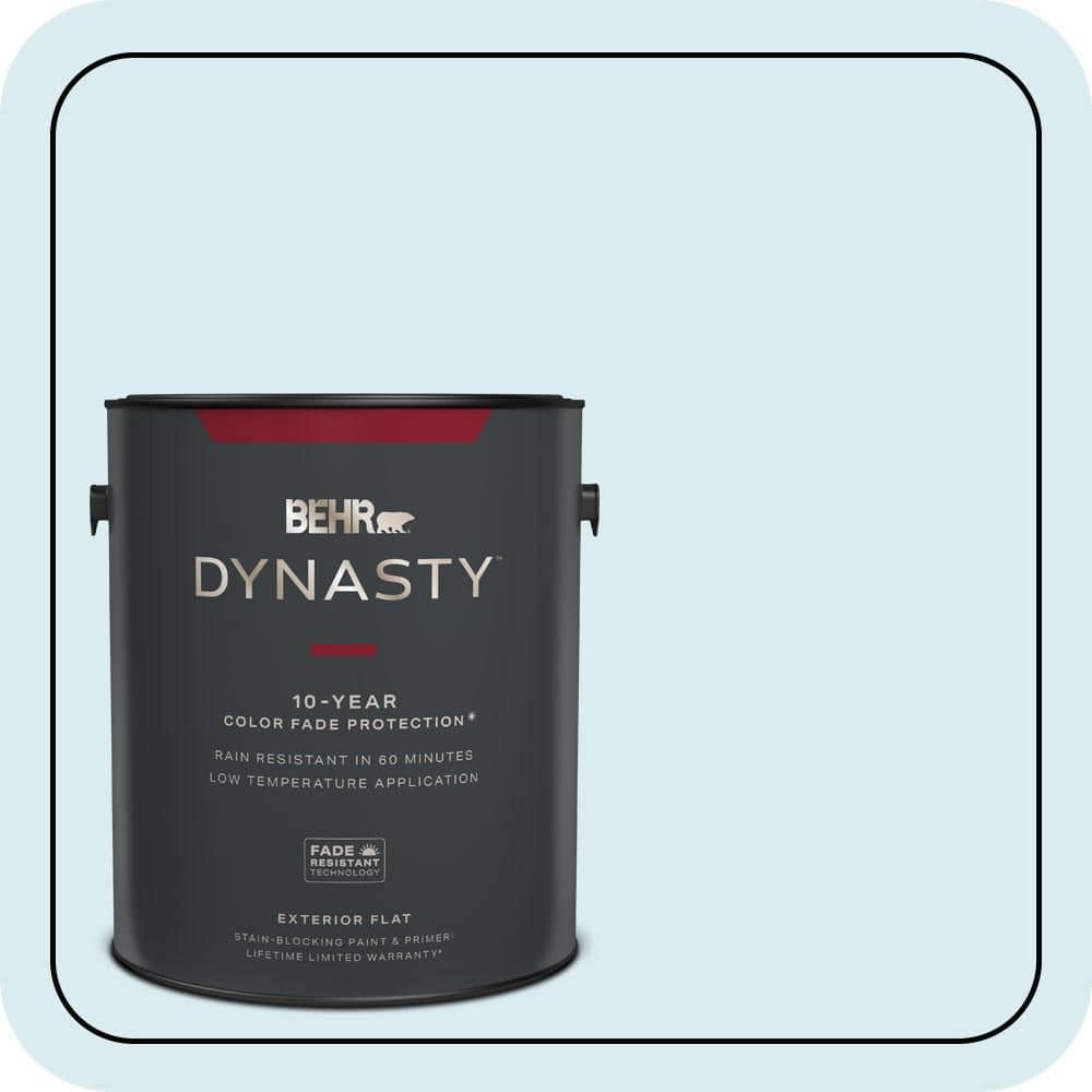 BEHR DYNASTY 1 gal. #550C-1 Airy Flat Exterior Stain-Blocking Paint ...