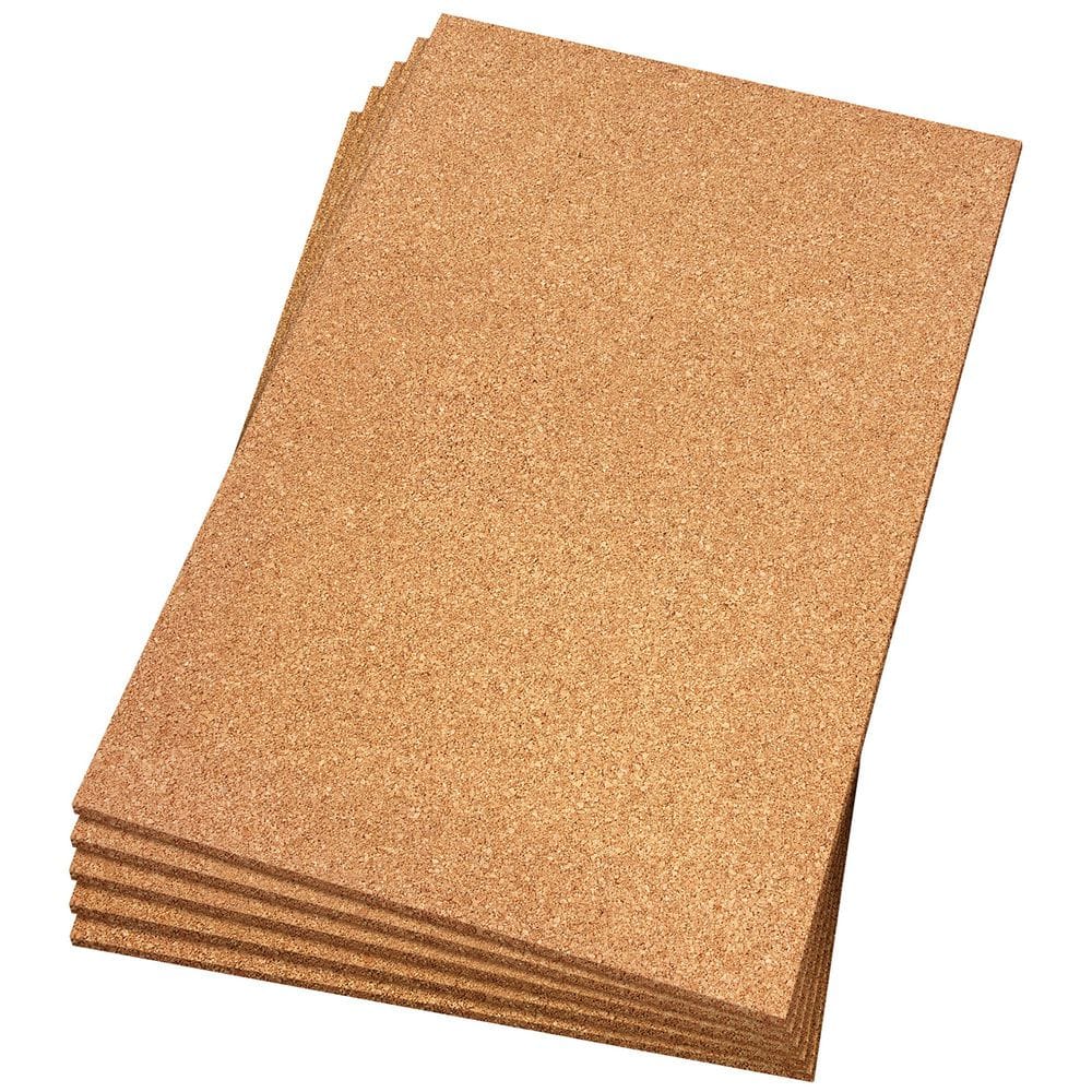 QEP 150 sq. ft. 2 ft. Wide x 3 ft. Long x 12 mm Thick Natural Cork ...