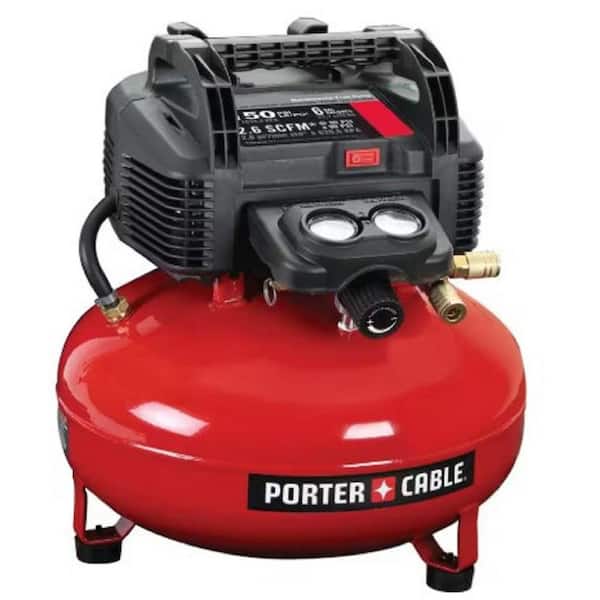 Porter-Cable 6 Gal. 150 PSI Portable Electric Air Compressor with 16 ...