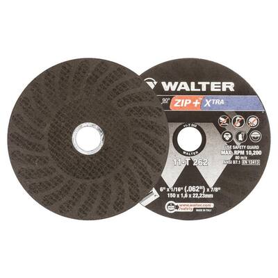 WALTER SURFACE TECHNOLOGIES Zip Wheel 4.5 in. x 7/8 in. Arbor x 3/64 in ...