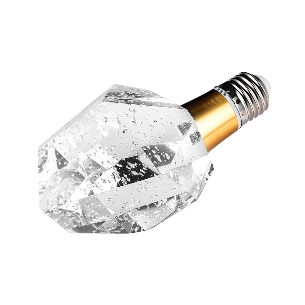 CARRO 5-Watt Equivalent Seeded Geode Shaped E26/27 Crystal LED Light ...
