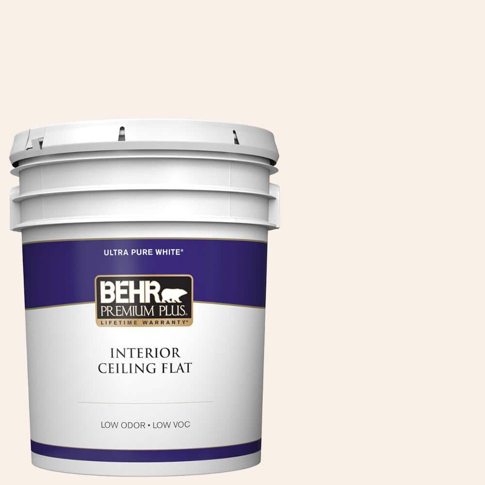 BEHR PREMIUM PLUS 5 gal. #RD-W05 Moonlit Beach Ceiling Flat Interior ...