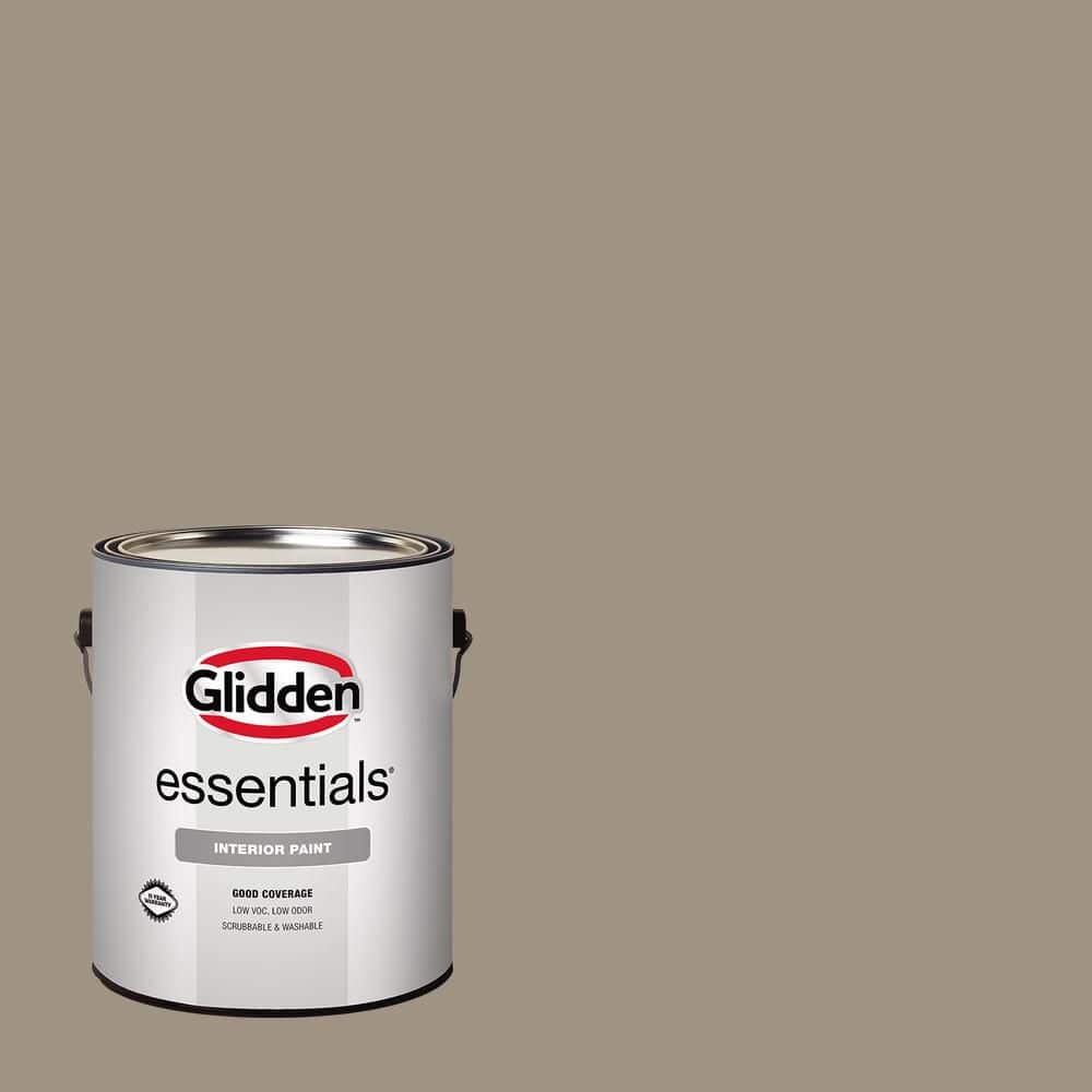 Glidden Essentials 1 gal. PPG1023-5 Stone Gray Flat Interior Paint ...