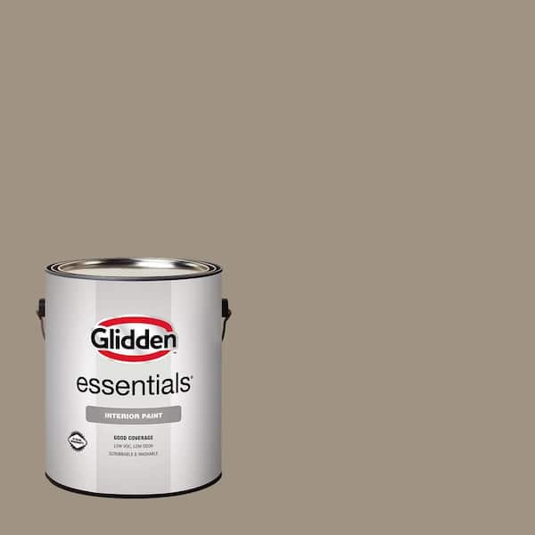Glidden Essentials 1 gal. PPG1023-5 Stone Gray Flat Interior Paint ...