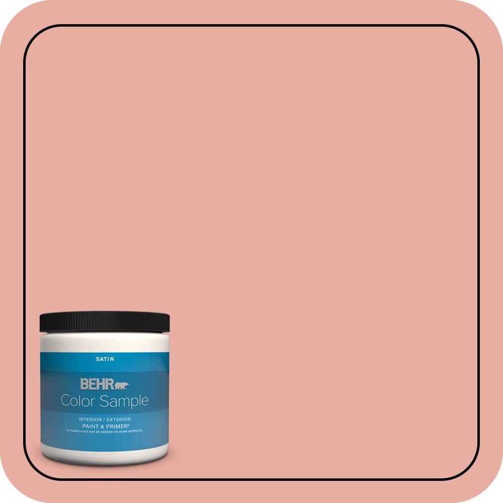 BEHR PREMIUM PLUS 8 oz. #180C-3 Rose Linen Satin Enamel Interior ...