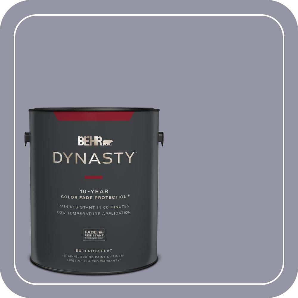 BEHR DYNASTY 1 gal. #640F-5 Ash Violet Flat Exterior Stain-Blocking ...