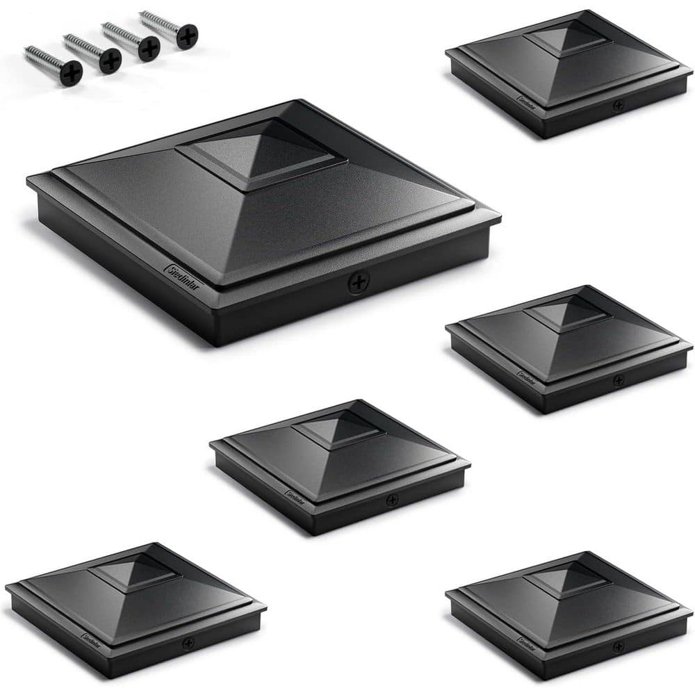Afoxsos Pyramid 4 x 4 Post Caps Waterproof Outdoor Cover for 3.5 x 3.5 ...