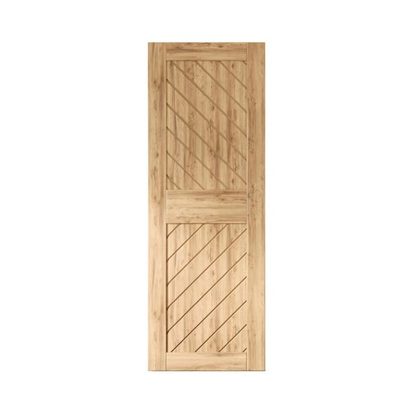 HOMACER XT4 30 in. x 84 in. C-Panel Solid Core Unfinished Slanted ...