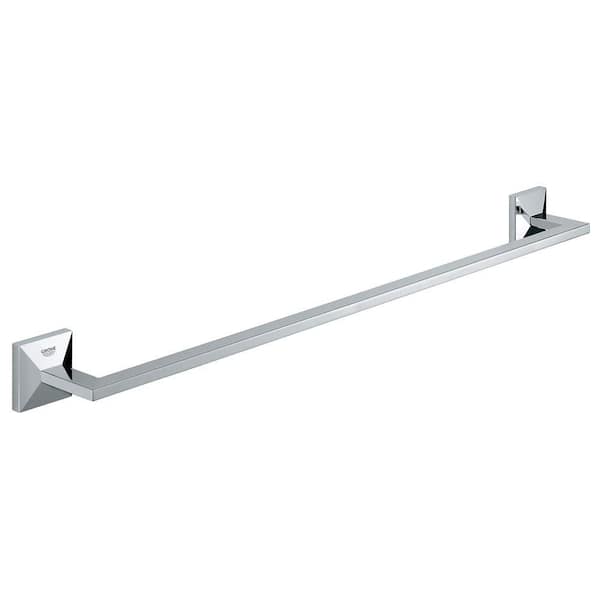 GROHE Allure Brilliant 24 in. Towel Bar in StarLight Chrome 40497000 ...