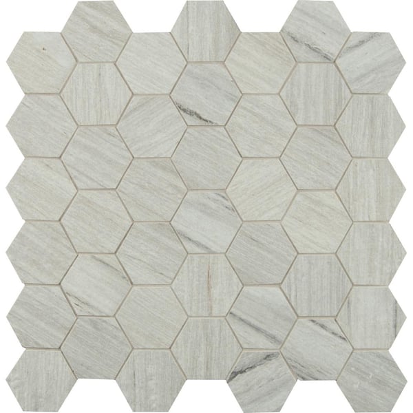Take Home Sample - Metro Sand Hexagon 6 in. x 6 in. Matte Porcelain ...