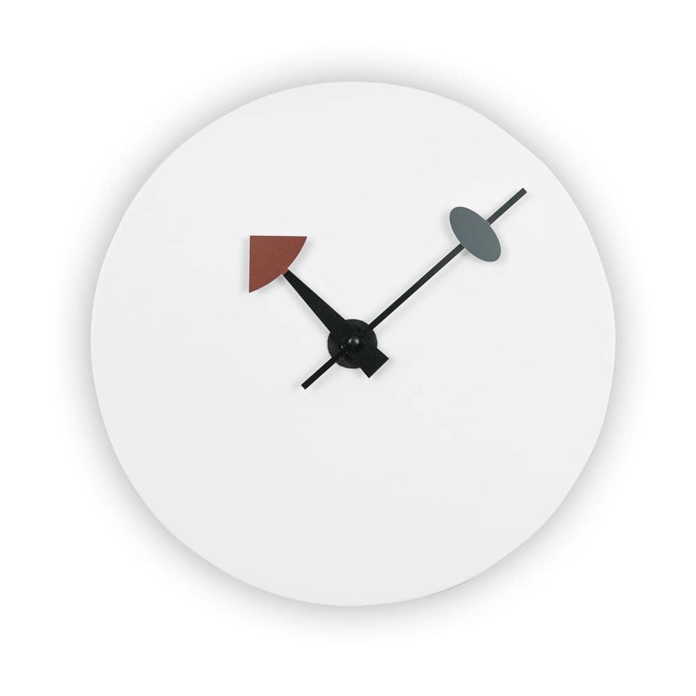 Leisuremod Manchester White Analog Wood Non-Ticking Wall Clock MCLR11W ...