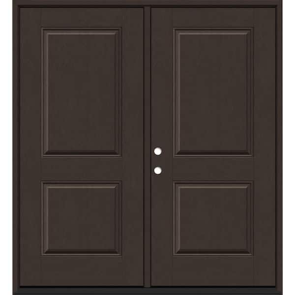 Steves & Sons Regency 72 in. x 80 in. 2P Squaretop RHIS Hickory Stain ...