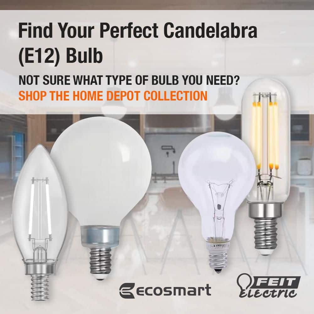 Reviews for Light Bulb Finder: Find Your Perfect Candelabra (E12) Bulb | Pg 5 - The Home Depot