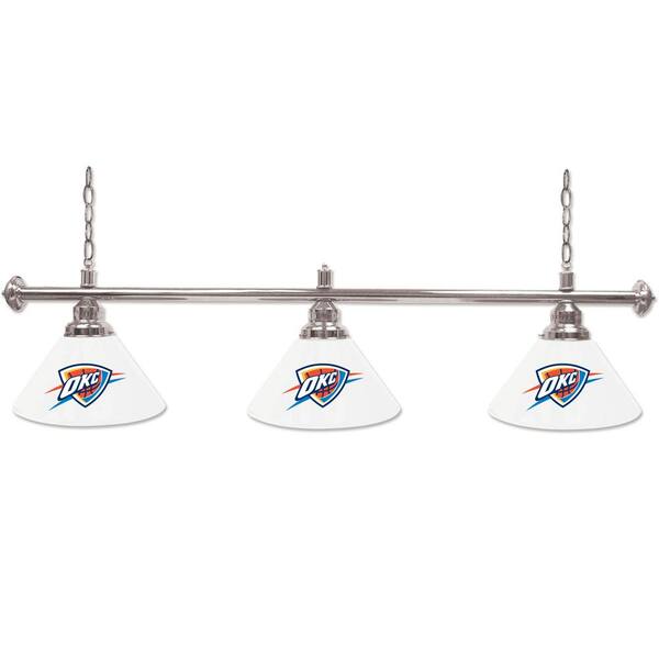 Oklahoma City Thunder Logo 3-Light White Billiard Light NBA14OCT-HD ...