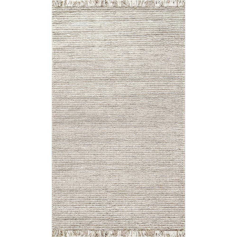 nuLOOM Eileen Solid Beige 9 ft. x 12 ft. Area Rug MHDH01D-860116 - The ...