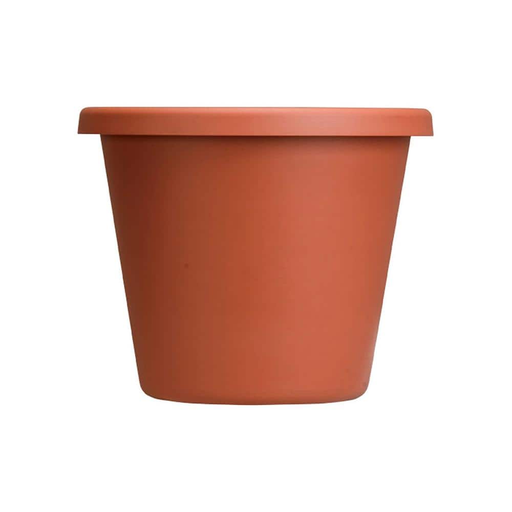 THE HC COMPANIES Terra Cotta 12 in. Plastic Outdoor Classic Flower Pot ...