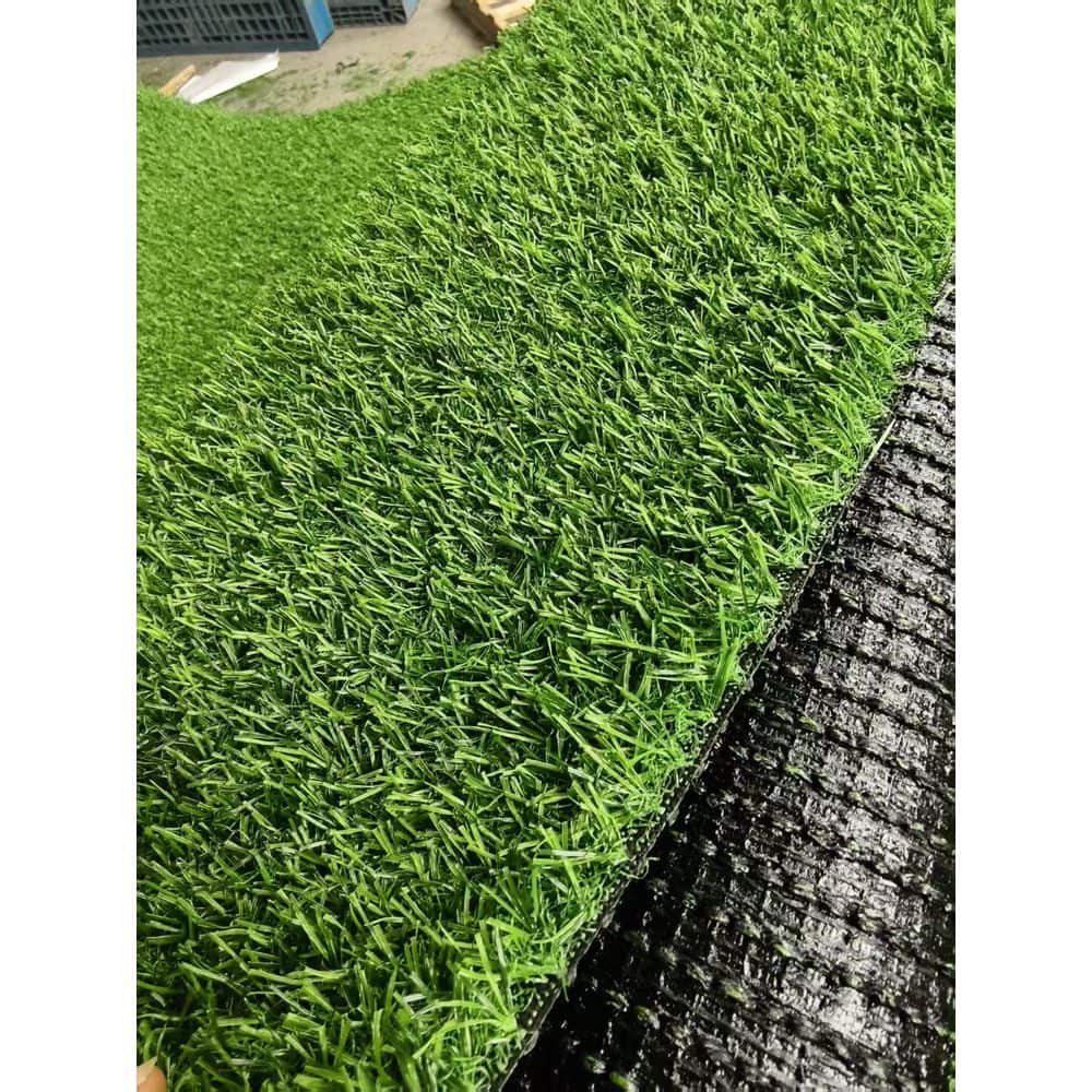 Phewnyzo 5 ft. x 10 ft. Plastic Garden Fence Turf Mat Thick Fake Faux ...