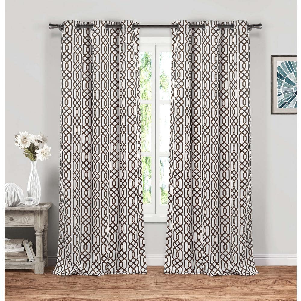 BLACKOUT 365 Micah 38 in. W x 84 in. L Polyester Window Panel in ...