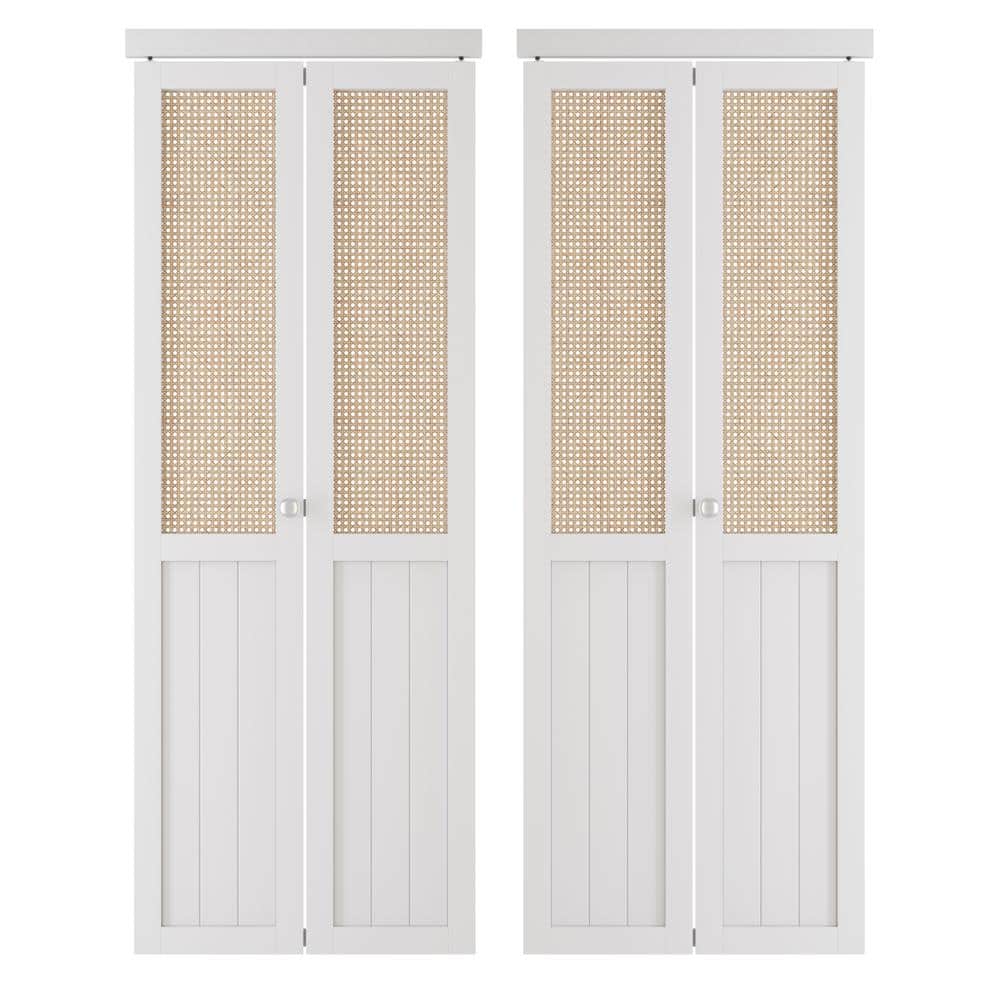 TENONER 60 in x 80 in(Double 30"W Doors) Webbing & Wood, PVC Covering ...