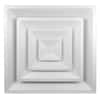 Venti Air 24 in. x 24 in. T-Bar Drop ceiling Lay in Supply diffuser ...