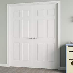 ARK DESIGN 48 in. x 80 in. Universal-Hand 6-Panel Painted Solid Core ...