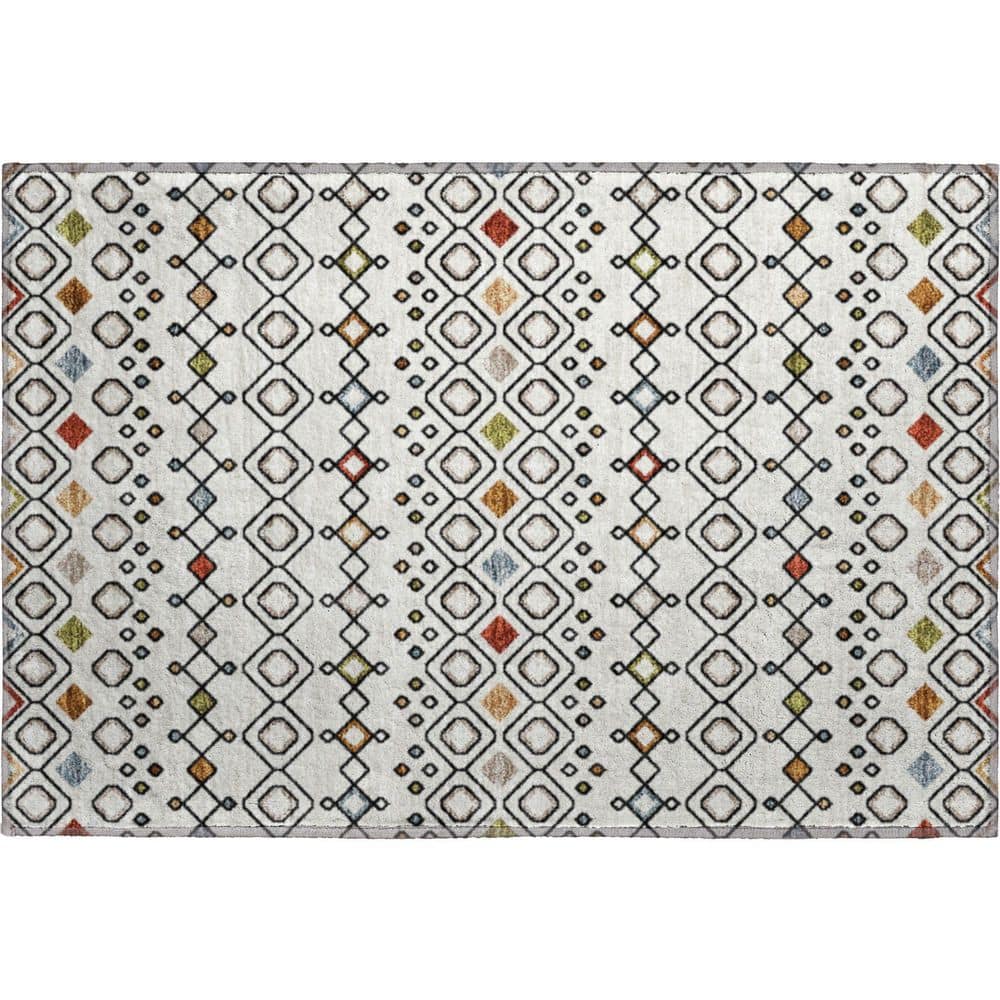 Addison Rugs Mayfield Premium Machine Washable Abstract AMF938 Ivory 2 ...