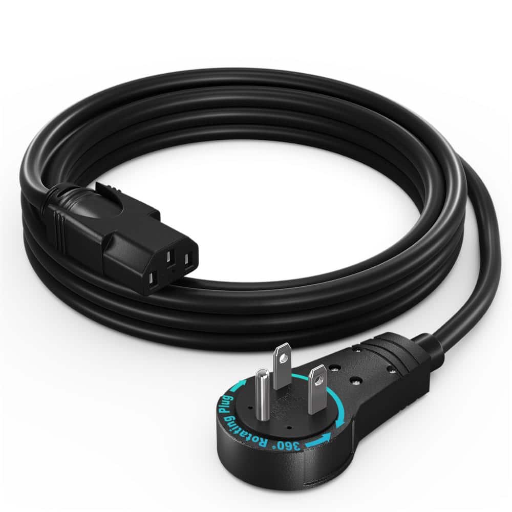MAXIMM 6 ft. 16/3 Indoor Monitor Cord with 360 Rotating Plug, 13 Amps ...