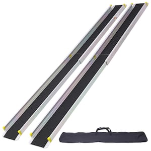7 ft. Adjustable Wheelchair Telescoping Track Ramps SETQ-PPO1BVVC - The ...