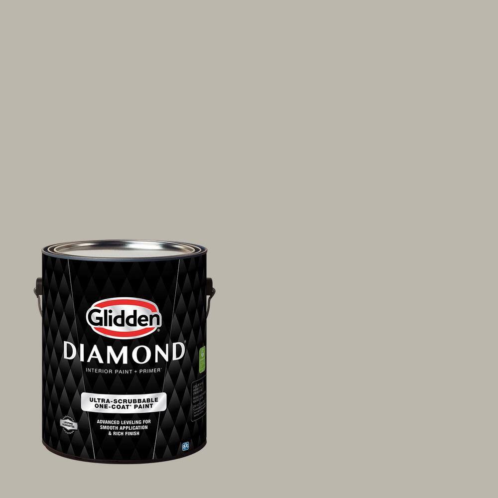 Glidden Diamond 1 gal. Ghost Writer PPG1007-3 Flat Interior Paint with ...