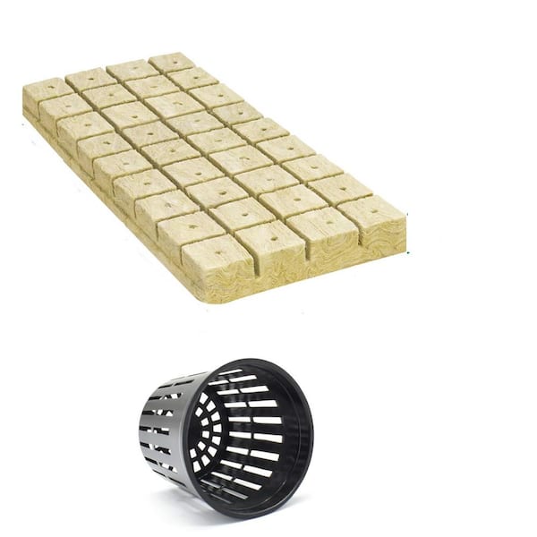 .N/A 1/2" & 3/4" Black Plastic Ebb & Flow Fitting Kit with Extensions ...