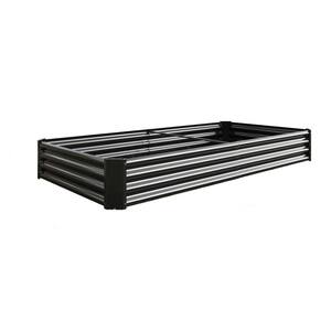 4 x 2 x 1 ft. Outdoor Metal Raised Garden Bed, Rectangle Raised Planter ...