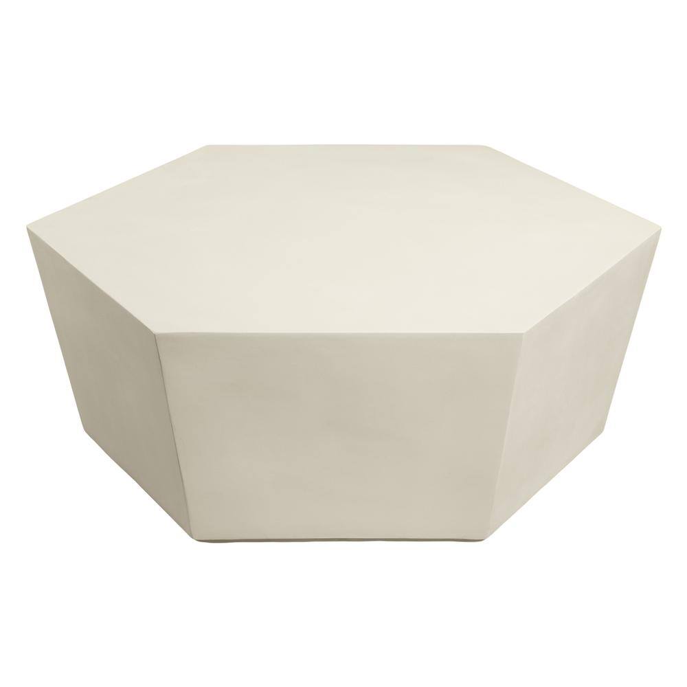 PATIOGUARDER 41 in. Indoor and Outdoor Patio Mgo Concrete Coffee Table ...