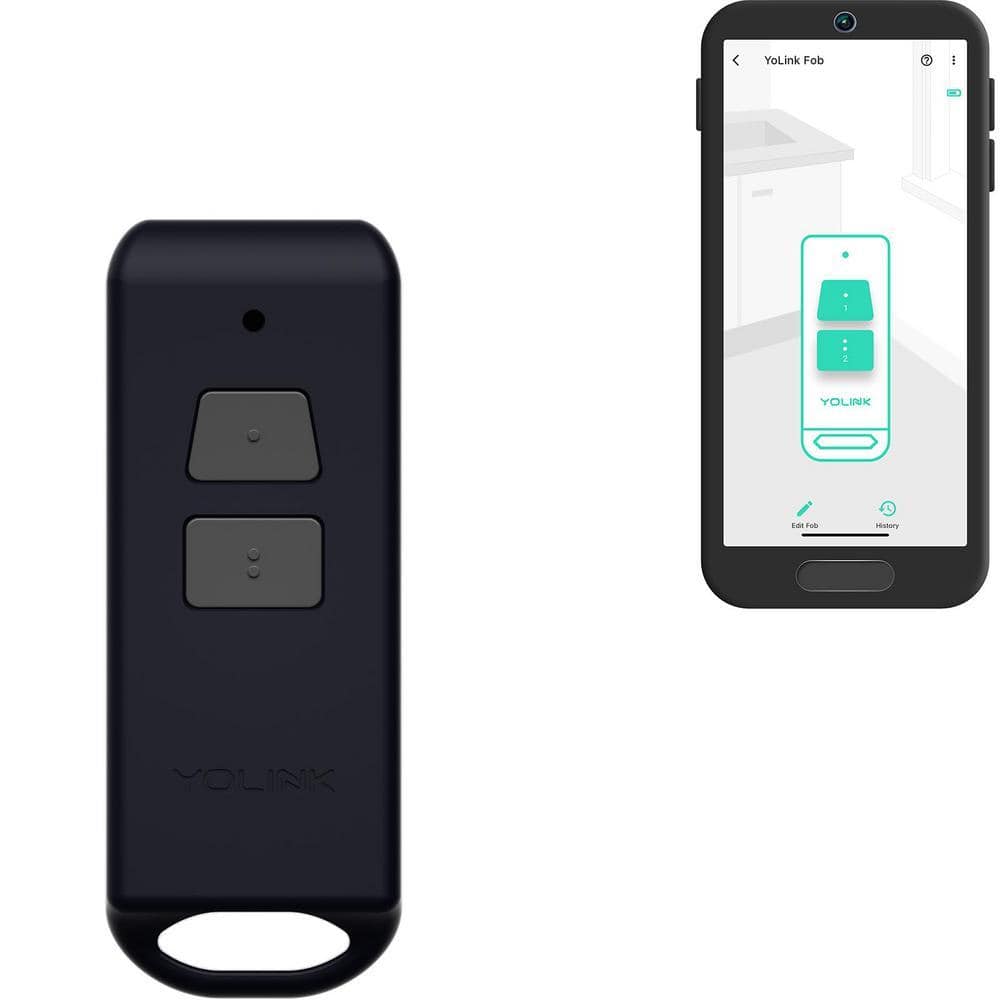 YoLink Mini FlexFob-Compact 2-Button Fob, Long-Range 1/4 Mile Hub ...