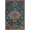 SAFAVIEH Crystal Teal/Rose 7 ft. x 9 ft. Border Area Rug CRS501T-6 ...