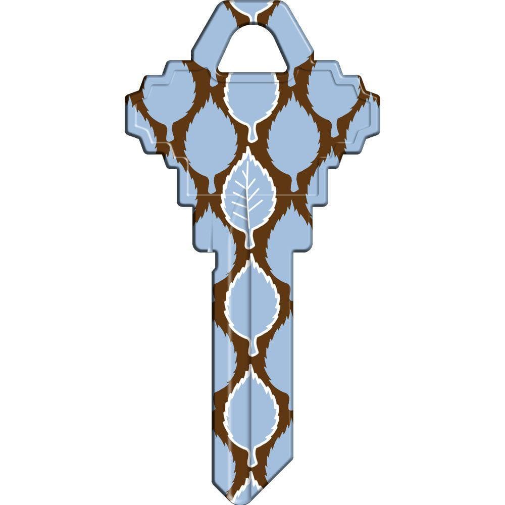HY-KO Blank Schlage Blue Leaf Pattern House Key 16010SC1-39 - The Home ...