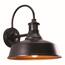 VAXCEL Dorado 1-Light Dusk to Dawn Bronze Gold Farmhouse Barn Dome ...