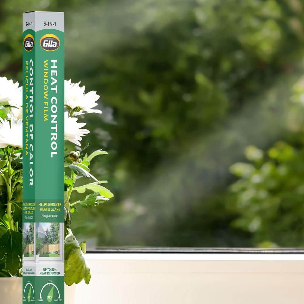 Gila 48 in. x 180 in. 3 in,1-Heat Control Window Film 50167211 - The ...