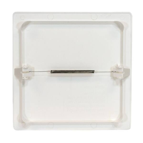 JONES STEPHENS 9-1/4 in. H x 9-1/4 in. W Spring-Loaded Plastic Access ...