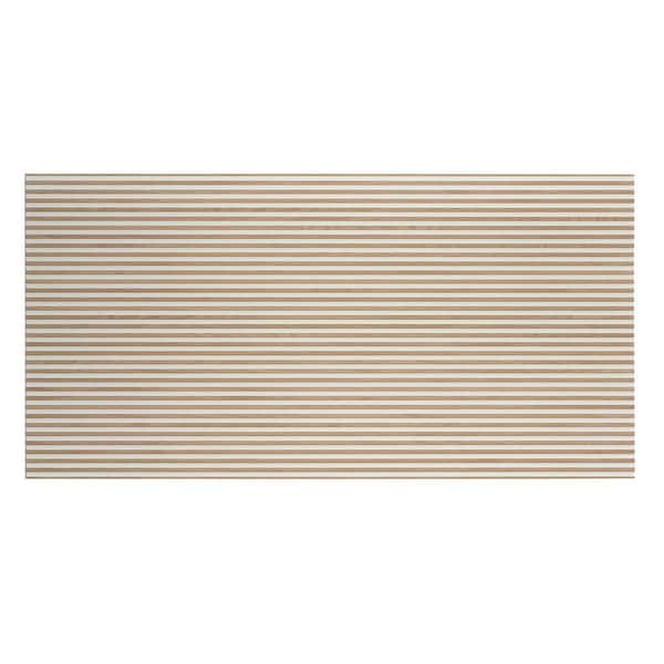 Apollo Tile Bois 24 in. x 48 in. Matte Warm White Taupe Ceramic Fluted ...