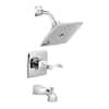 Delta Everly 1-Handle 3-Spray Tub and Shower Faucet in Chrome with ...